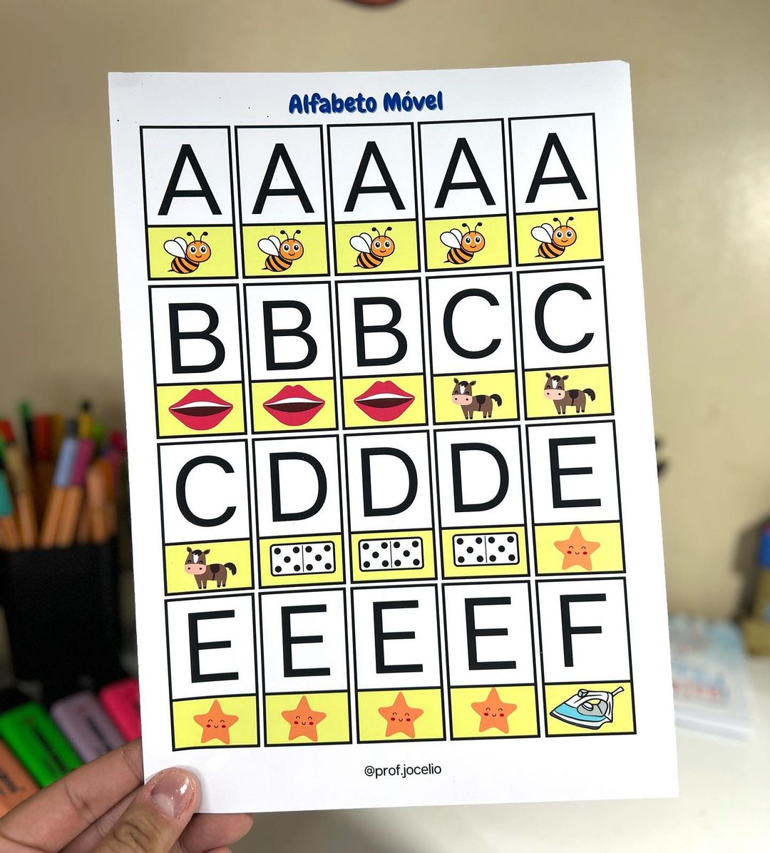 Alfabeto Móvel – Sua Loja de Atividades Pedagógicas – Prof. Jocélio