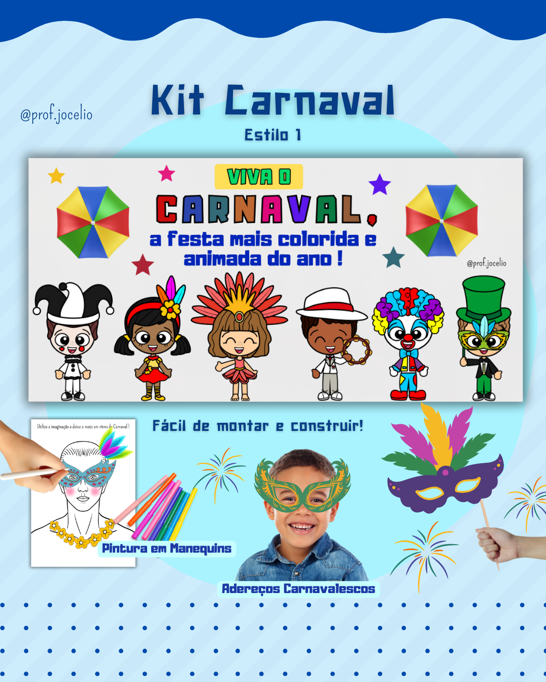 Mural Carnaval Estilo 1 – Sua Loja de Atividades Pedagógicas – Prof ...