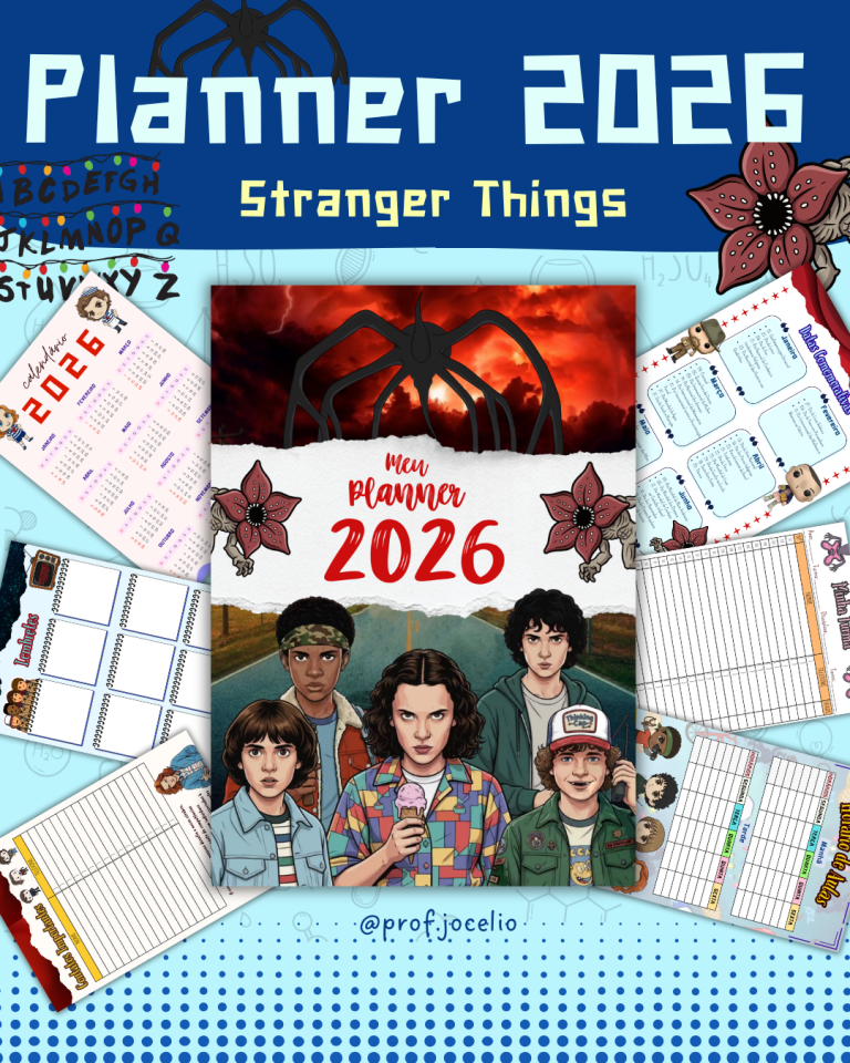 Planner 2026 – Stranger Things – Sua Loja de Atividades Pedagógicas ...