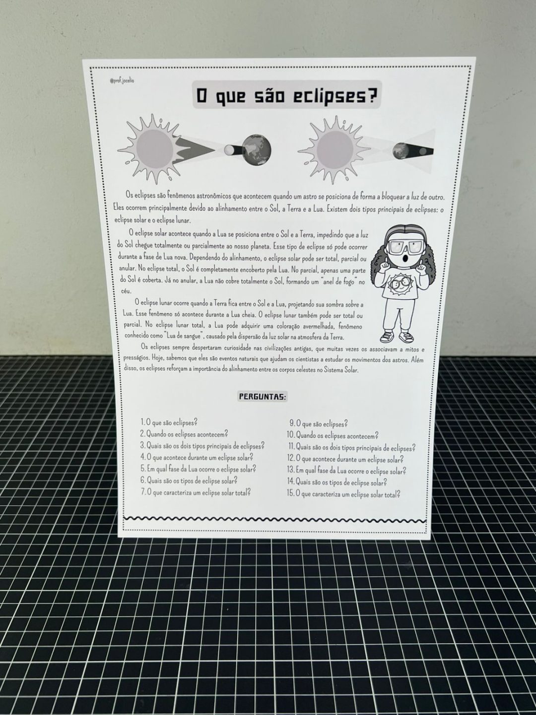 Eclipse Ilusório – Sua Loja de Atividades Pedagógicas – Prof. Jocélio